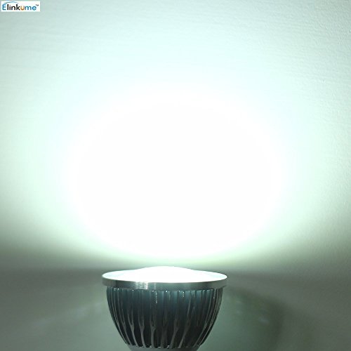 ELINKUME GU10 LED Bulbs, Cold White 6000K, 6W 720LM, 60W Halogen Spotlight Bulb Equivalent, Energy Saving GU10 LED Light Bulbs, 38°Beam Angle, Non Dimmable, Pack of 10