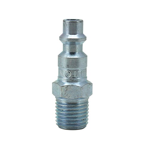 Milton Industrial Air Plug, M-STYLE, 1/4" MNPT, Air Compressor Fitting, Air Hose Quick Connect Fitting, 727 (Pack of 10)