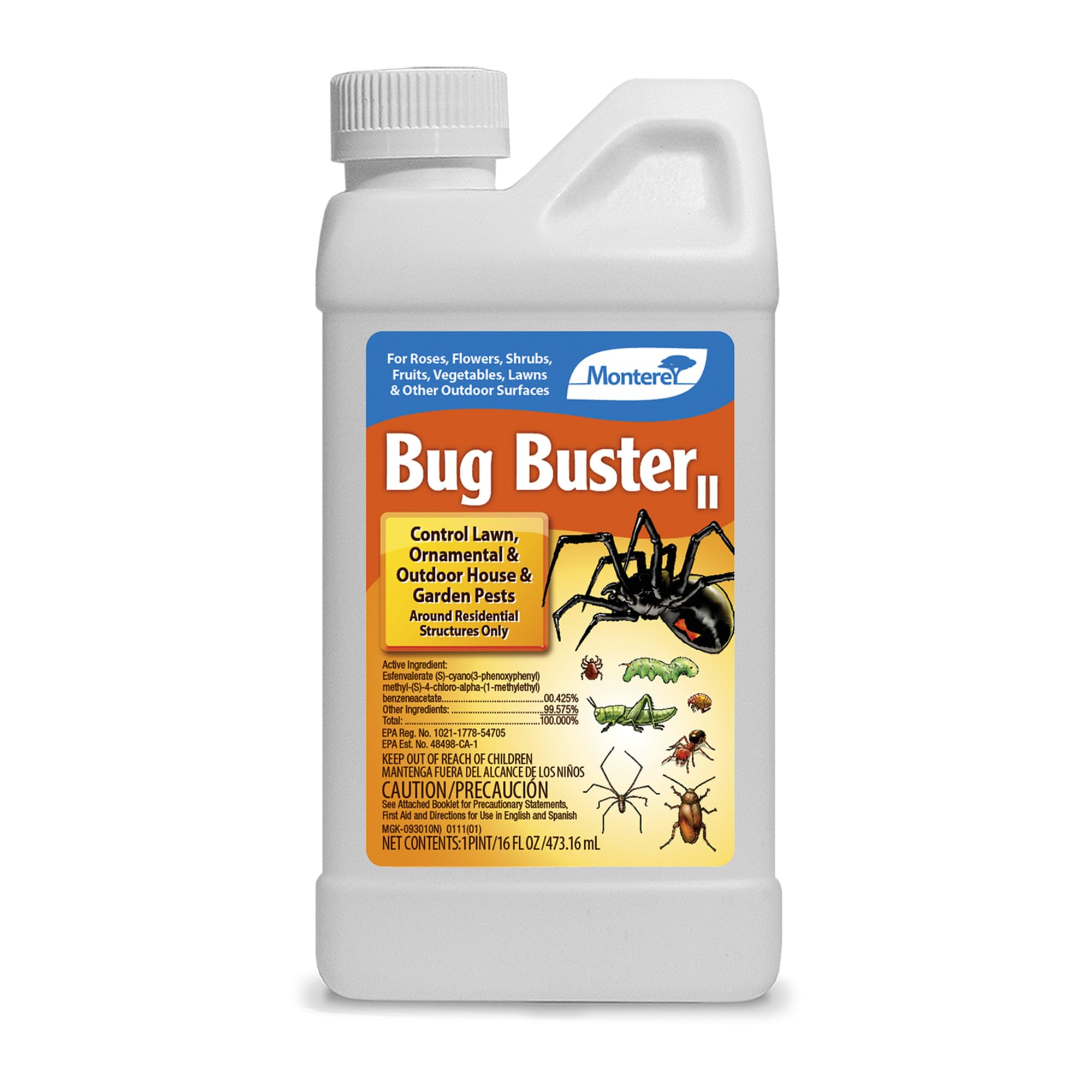 Monterey Bug Buster II - Insecticide - 1 Pint Concentrate