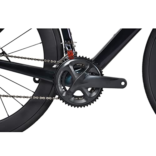 HESNDzxc Bicycles for Adults Road Bike with Carbon Fiber Lightweight Disc Brakes (Size : Medium)