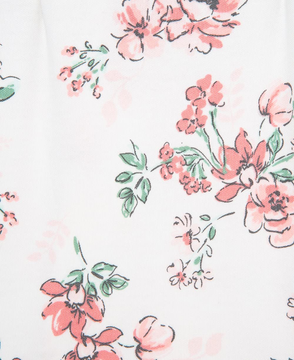 Little Me Baby Clothes & Outfits - Girls One Piece Hat & Footed Sleeper Pajamas - Newborn, Lace Floral Pink