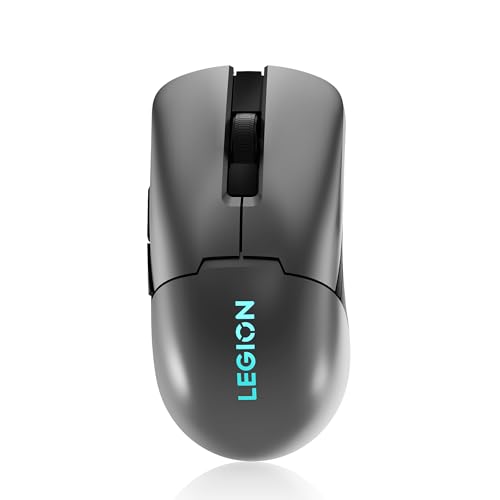 Lenovo Legion M600s RGB Wireless Gaming Mouse â 19,000 DPI, 6 Programmable Buttons, 70 Hours Battery Life, Tri-Mode Connectivity (2.4 GHz, Bluetooth, Wired), (Iron Grey)
