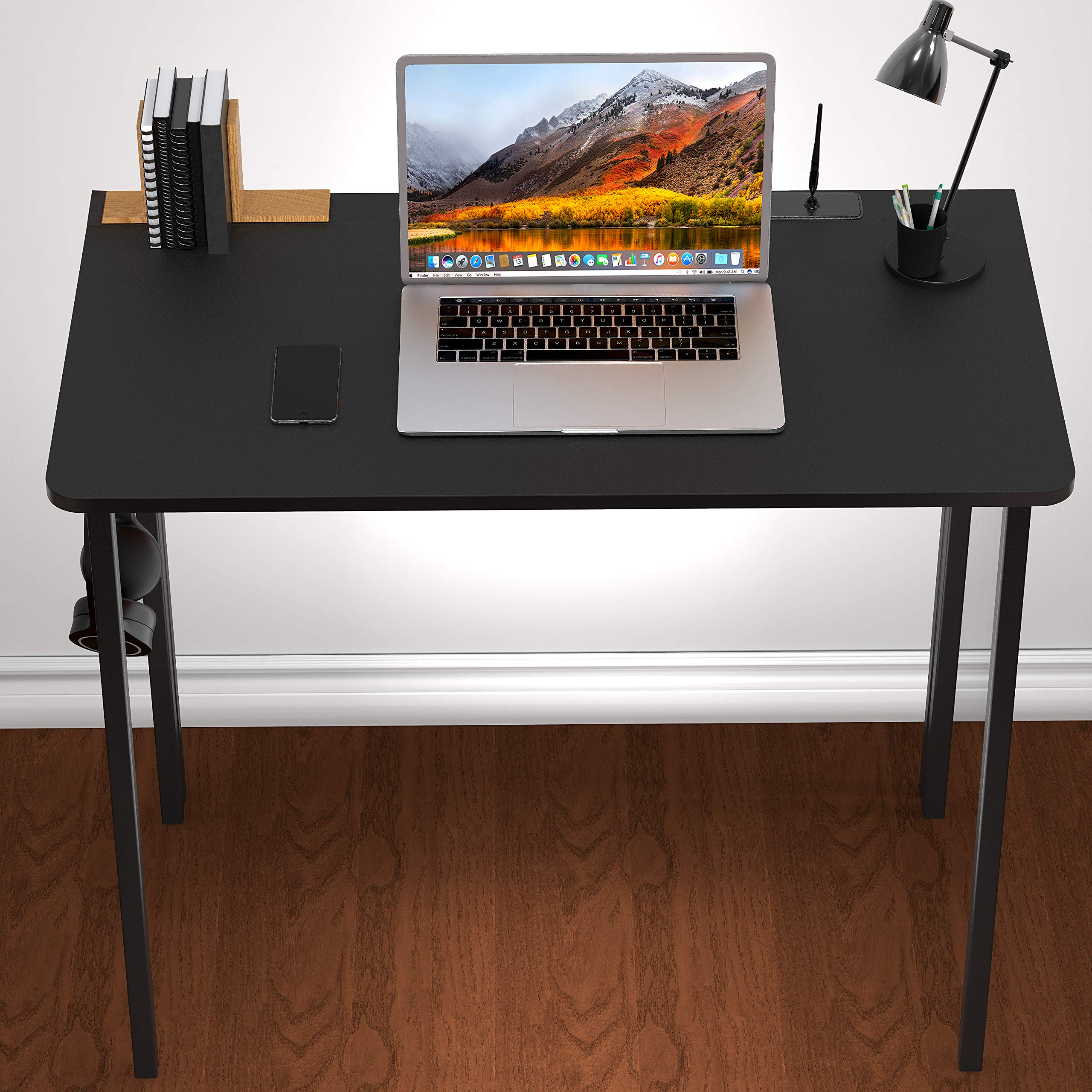 HC-RET Foldable Home Office Desk Folding Desk No-Assembly Small Computer Desk