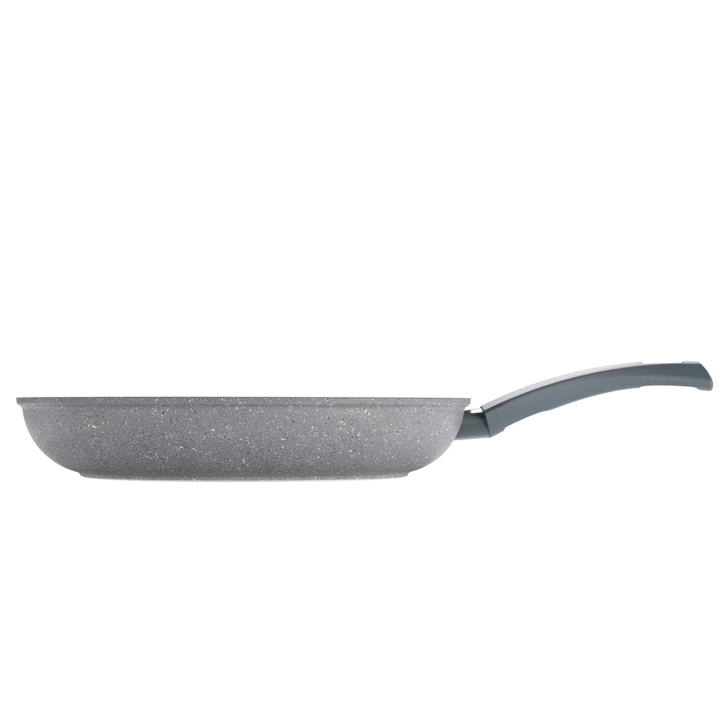 Mopita Roccia Viva 32cm/12.6" Non-Stick Forged Aluminum Fry Pan, Large, Grey
