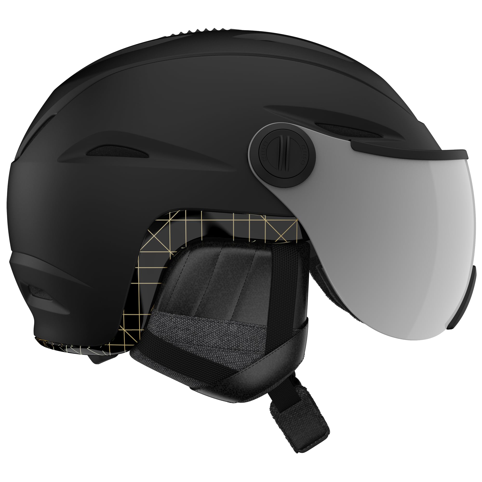 Giro Essence Mips Ski Helmet - Snowboard Helmet for Women & Youth with Integrated Shield/Visor - Matte Black - M (55.5-59cm)