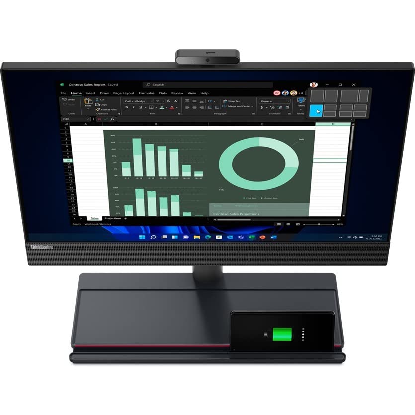 Lenovo ThinkCentre M90a Gen 3 Pro 11VA004LUS All-in-One Computer - Intel Core i5 12th Gen i5-12500 Hexa-core (6 Core) 3 GHz - 16 GB RAM DDR4 SDRAM - 512 GB M.2 PCI Express NVMe 4.0 x4 SSD - 23.8"