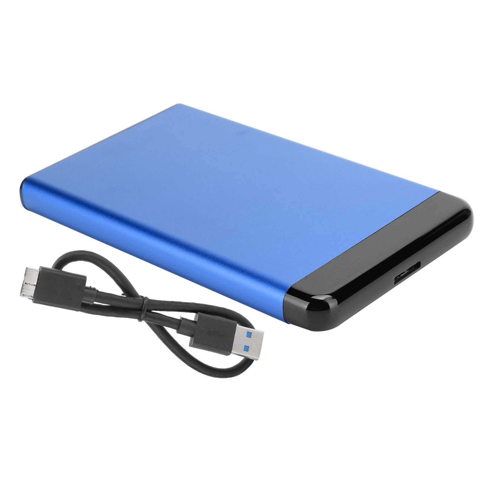 Wuqioei Portable 8TB External Hard Drive Portable HDD, Portable USB3.0 Floppy Drive 2.5 inch SSD/HDD SATA Disk Ultra-Thin Card Reader,Easy to Install,for Windows 10/7 / Vista/8 / XP/SE / 98(Blue)