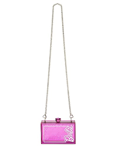 Spirit Halloween Pink Classic Barbie Box Crossbody Bag | Barbie Accessory | Barbie Purse