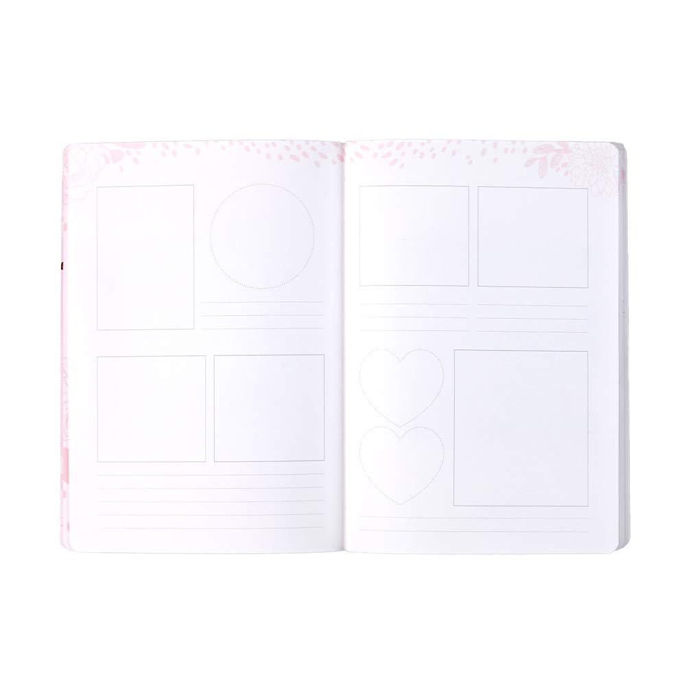 Erin Condren Designer Petite Planner - Moments to Remember Wedding Planner Notebook Design to Record Memories. Includes Sticker Sheet for Extra Customization