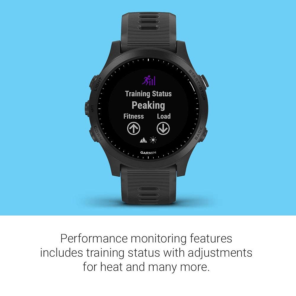 Garmin Forerunner 945, Premium GPS Running/Triathlon Smartwatch with Music, Black (Renewed)