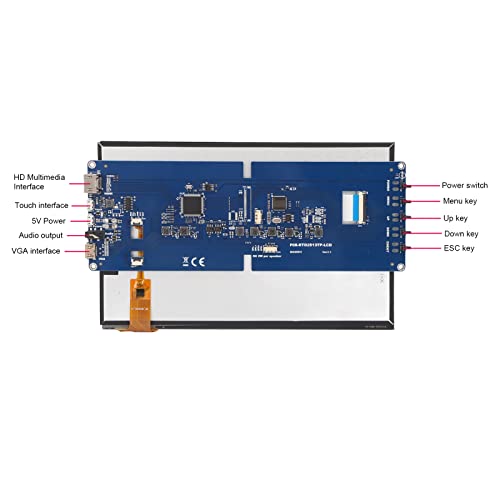 Naroote Computer Touch Display, IPS Touch Screen Safe Durable 1280x800 for Extension