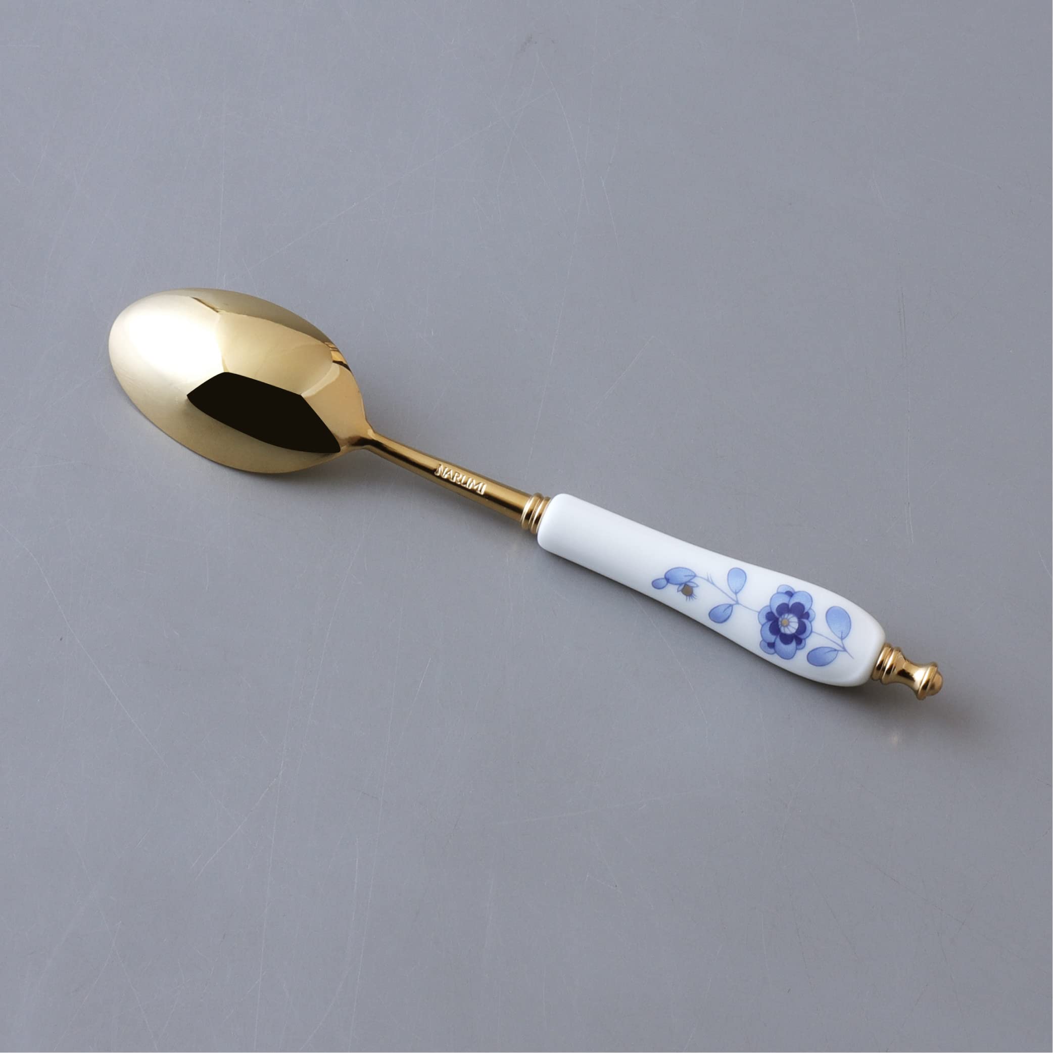 Narumi 9682-9384S Teaspoon, Milan, 5.5 inches (14 cm), Gold, 1 Piece, Made in Japan