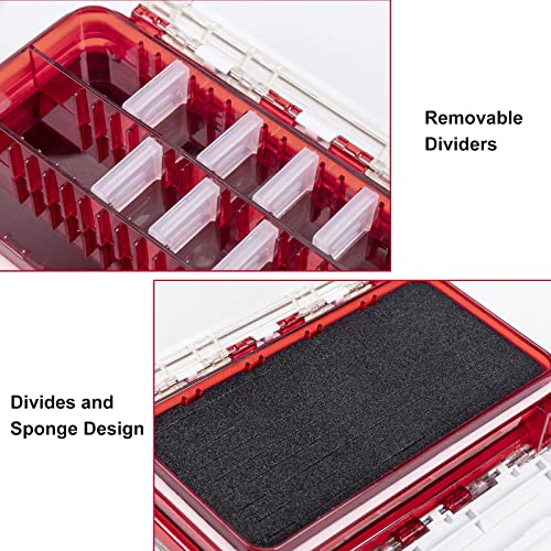 Goture Fishing Tackle Box - Placing Bait Plastic Small Case for Outdoor Tackle Box Organizer Waterproof Portable Storage Container