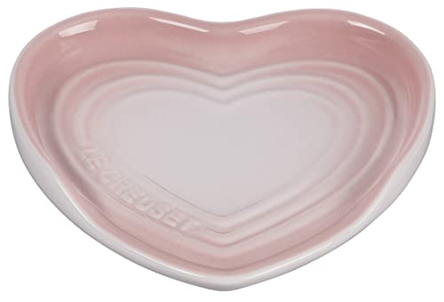Le Creuset Stoneware Heart Spoon Rest, 5", Shell Pink