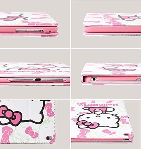 iPad Mini 6 Case 8.3 Inch 2021 iPad Mini 6th Generation Case, Hello Kitty Design Folio Style PU Leather Hard Case for 2021 iPad Mini 8.3" 6th Gen A2567 A2568 A2569 Pink (Pink)
