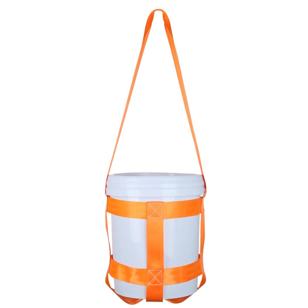 Homaisson Bucket Sling, Heavy Duty Polyester Bucket Strap for 5-Gal Buckets, Carry 200lbs Loads, High Strength Bucket Sling for Carrying Heavy Buckets, Big Bottles, Paint Cans
