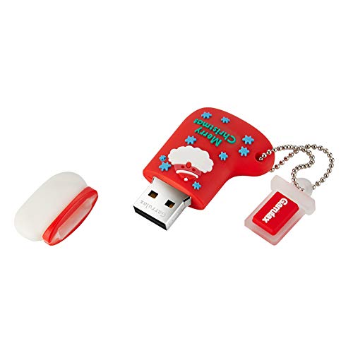 GARRULAX USB Flash Drive, 8GB/16GB/32GB USB 2.0 Memory Stick Data Storage Pendrive Creative Stocking Filler (32GB, Christmas Boots)