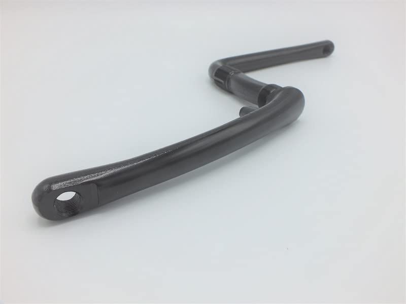 Gravity Forged Steel One Piece Crank Arm 165mm Black for Cruiser Bicycle BMX Bike Single Speed Lowrider