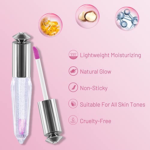 Erinde Clear Color Changing Blush Oil, Moisturizing Blusher for Cheeks and Lips Balm, Multi-Use Cream Liquid Blush Lip Gloss, Blendable Formula, Vegan & Cruelty-Free