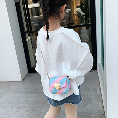 Light Bags for Men Colorful Trend Messenger Bag Baby Dime Bag Cute Love Button Shoulder Bag (Green, One Size)