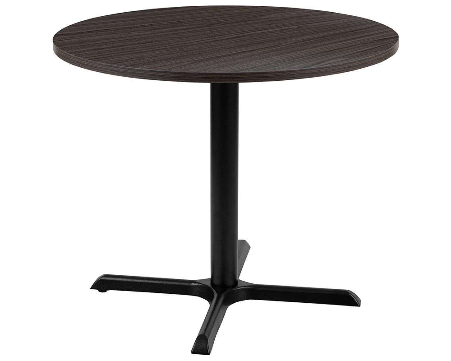 Flash Furniture Chapman 36" Round Multi-Purpose Conference Table in Rustic Gray