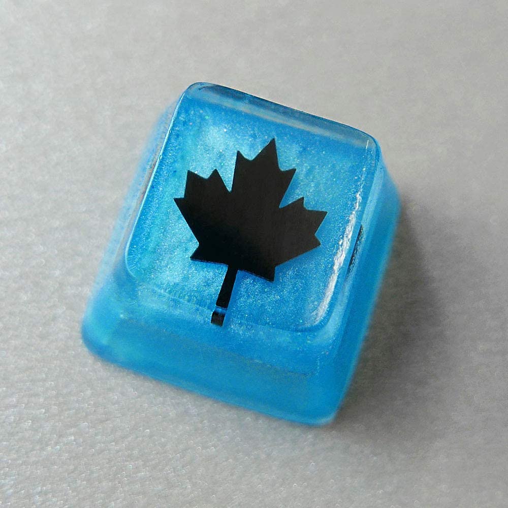 Gaming Keycaps Rainbow 6 Black Ice Resin Keycaps for Cherry MX Swtiches (OEM R4)