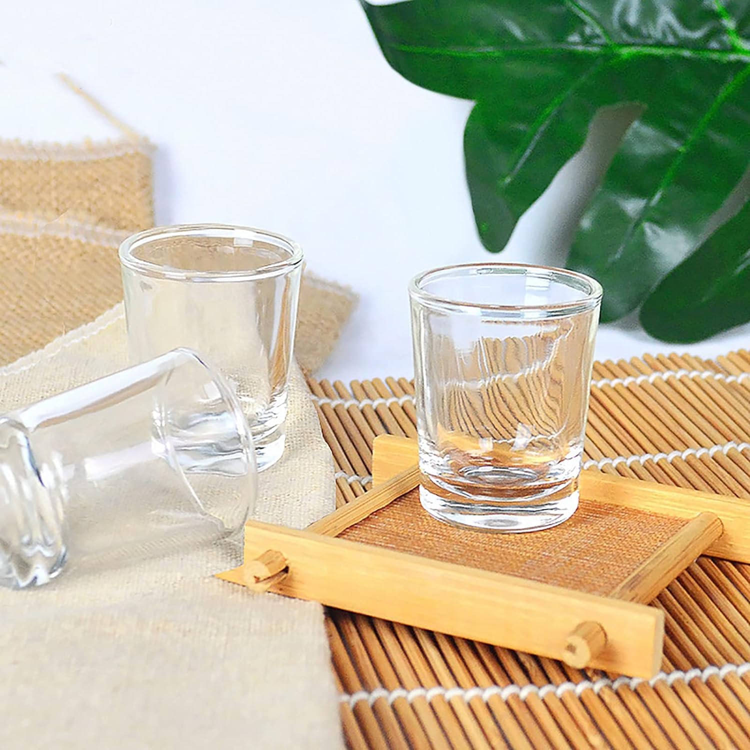 Mfacoy 30 Pack Shot Glasses Set with Heavy Base, 1.6 oz Clear Shot Glasses Bulk, Small Whiskey Shot Glass for Vodka, Whiskey, Tequila, Espressos, Spirits & Liquors, Clear Glass