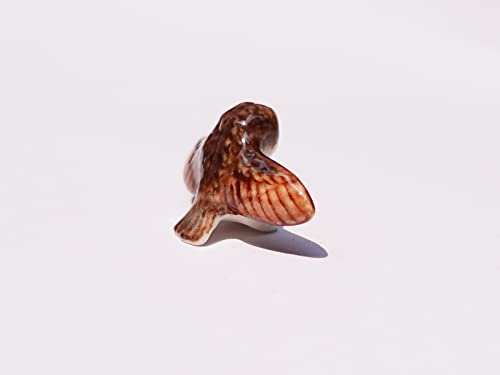 SSJSHOP Baby Owl Micro Tiny Dollhouse Figurines Hand Painted Ceramic Animals Collectible Gift Home Garden Decor