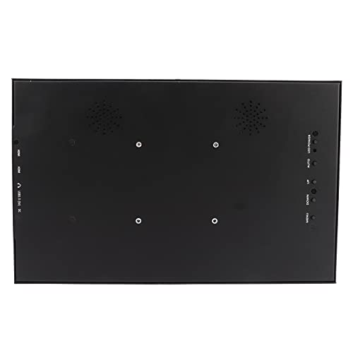 Naroote HD Multimedia VGA Input Monitor, Multi Interface 100‑240V 4 Screw Holes Capacitive Touch Screen Monitor for Games (US Plug)