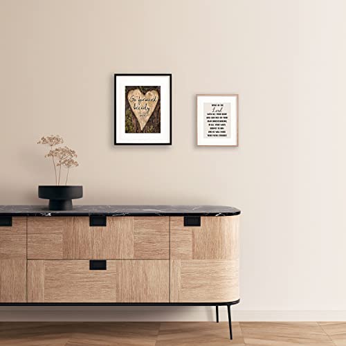 St Joan of Arc 11x14 Gallery Style Print by Soul Sunshine | Unframed 'Go Forward'' Bible Verses Wall Decor Poster Prints | Rustic Wall Decor, Tree Love Heart, Home Wall Decor | Home Decoration