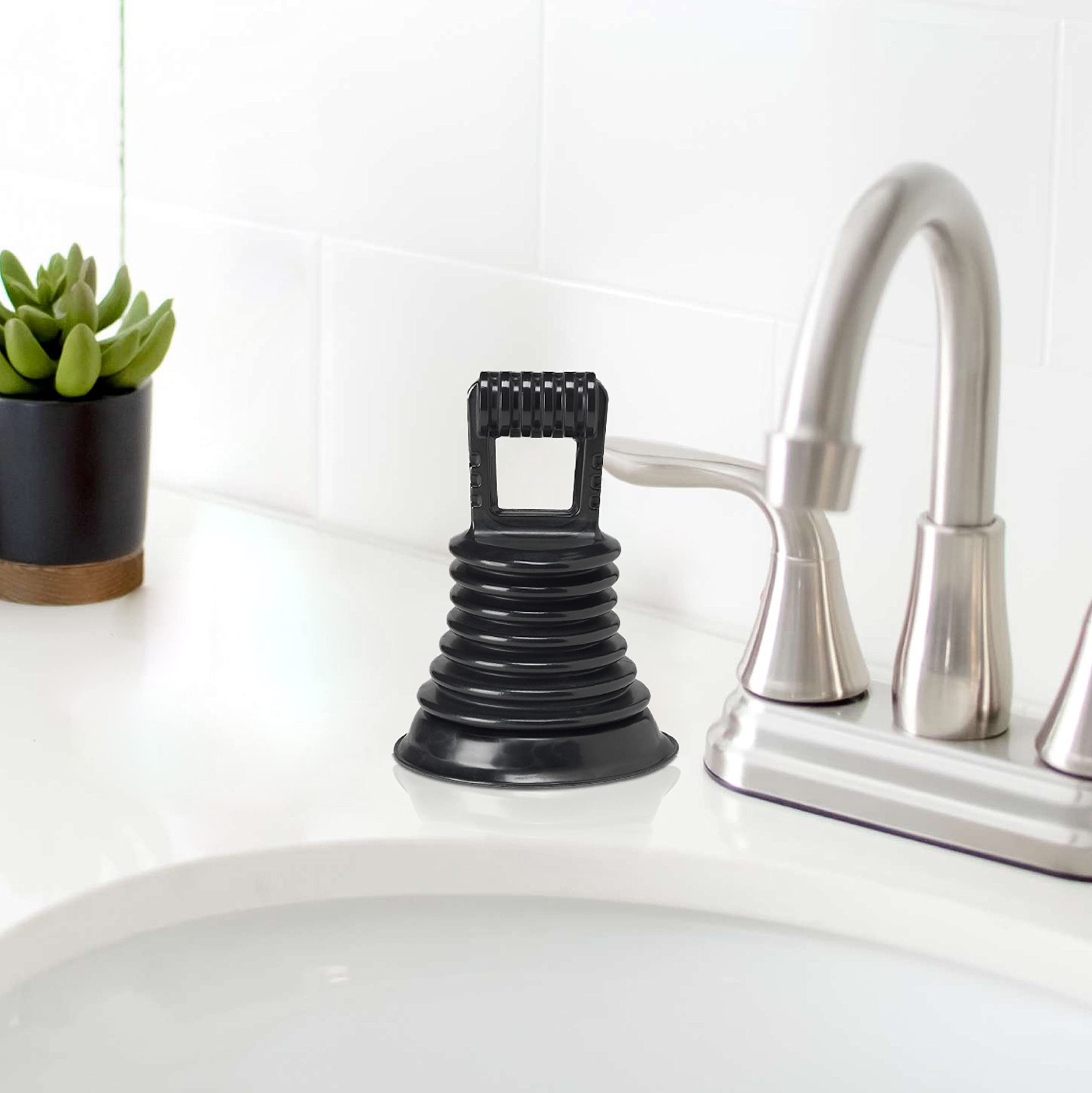 LDR 512 3420-K Mini Bellows Sink and Drain Plunger for Bathrooms, Kitchens, Baths, Compact and Powerful Easy to Store and Hide Perfect for RV's
