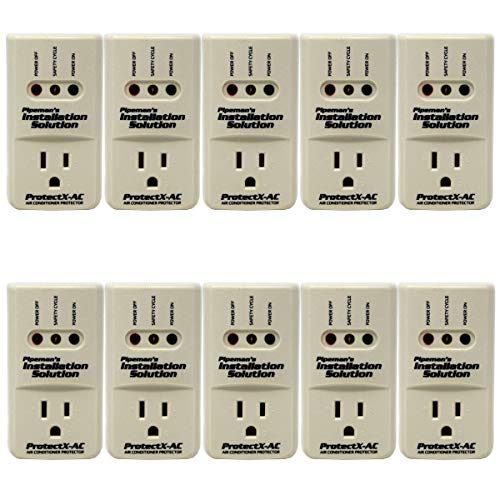 Pipeman's Installation Solution 10-Pack 3600 Watts Air Conditioner Surge Brownout Voltage Protector (New Model)