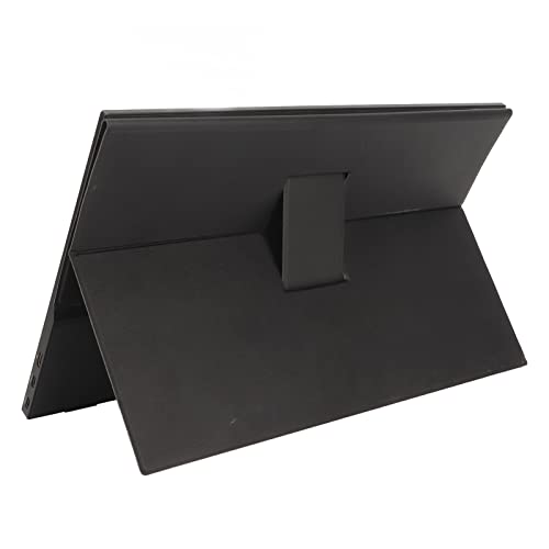 Portable Monitor, Lapotp Monitor Reverse Charge Support Split Screen Dual Channel Speakers 15.6inch Plug and Play for Office
