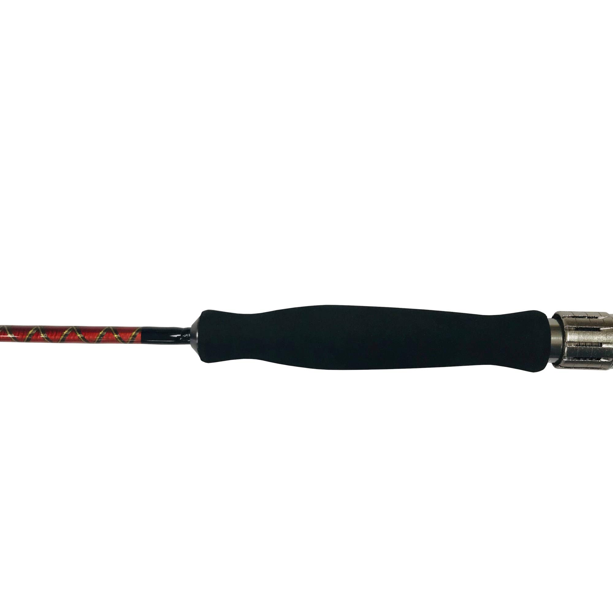 EatMyTackle Snapper Whacker Jigging Rod | Saltwater Fishing Rod (15-20lb. Slow Action, 2pc)