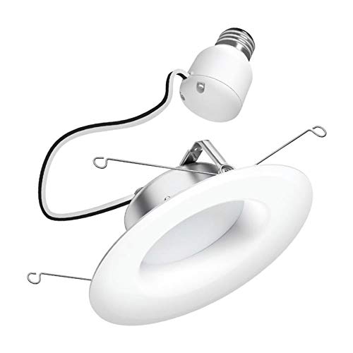GE 1-Pack Refresh 65-Watt Equivalent White Dimmable LED Recessed Retrofit Downlight (Fits Housing Diameter:5-in or 6-in)