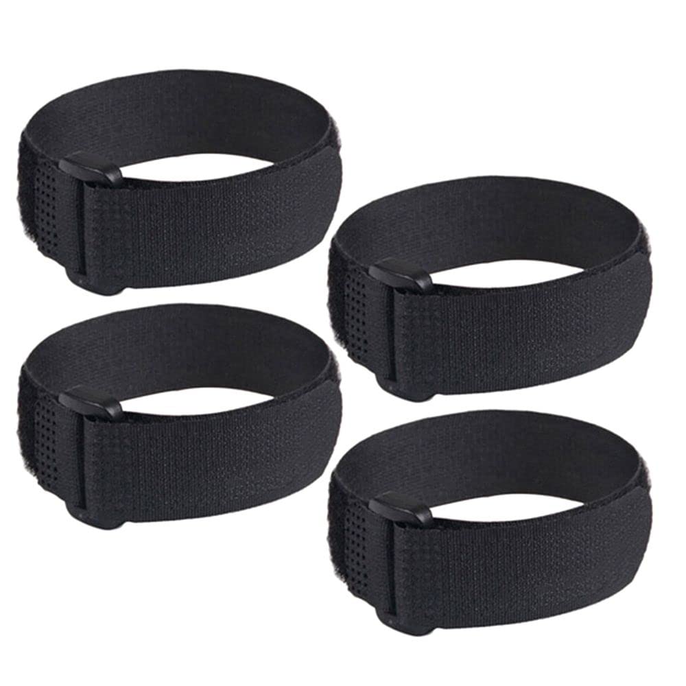 HomeSoGood Bike Rack Straps, Bicycle Mountain Bike Multi-Function Magic Paste Strap Gas Cylinder Strap Brake Line Finishing Nylon Cable Ties Accessories(Black)