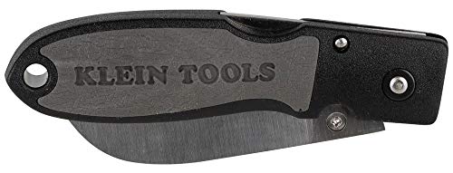 KLEIN TOOLS 44004 Lightweight Lockback Knife with Nylon Resin Handle, 2-3/8-Inch Sheepsfoot Blade
