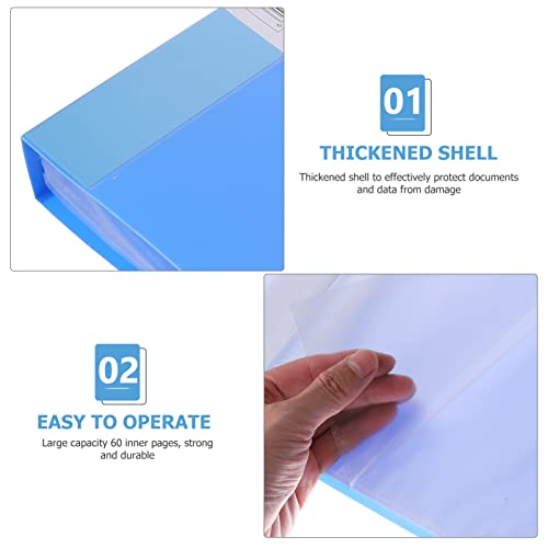 NUOBESTY Plastic Folders Filling Writing Size Home Holder Organizing File Accordion Materials Expanding Board Clip Folders Organizers Documents Files Folder Protectors Bag Cover Exam