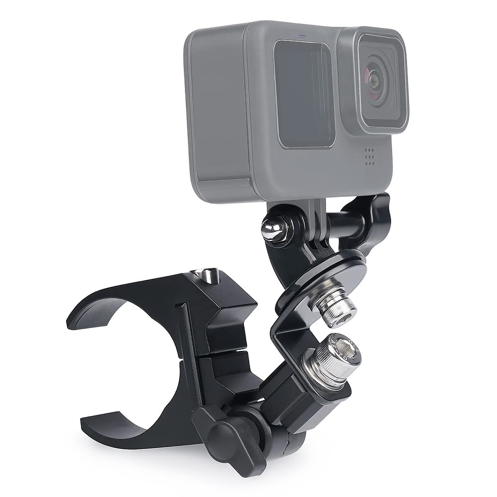 Xprite UTV C-Clamps Mounting Bracket Compatible with GoPro Fits 1.75" - 2 Inch Roll Bar Cages Mount, Heavy-Duty Aluminum Outdoor Camera Holder Brackets for Off-Road SXS RZR Can-Am Rollcage - 1 Pc
