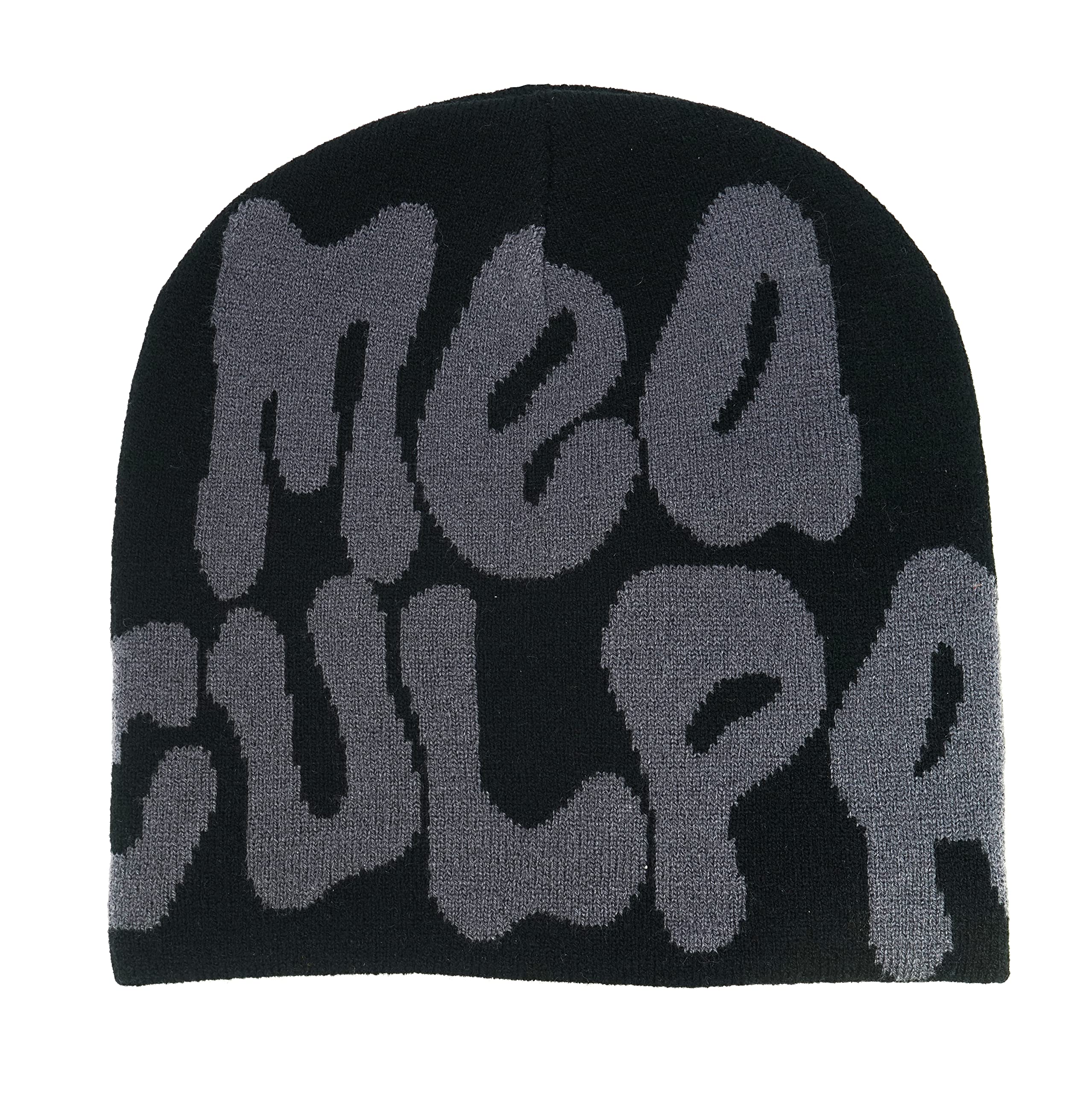 Elnuqok Women Beanie Hat Beanie Wireless Winter Knit Skull Cap Winter Hat Warm Knitted Cap Black Gray