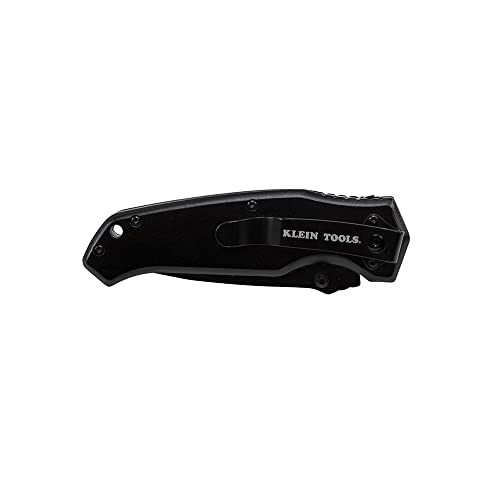 Klein Tools 44220 Pocket Knife, Black, Drop Point Blade