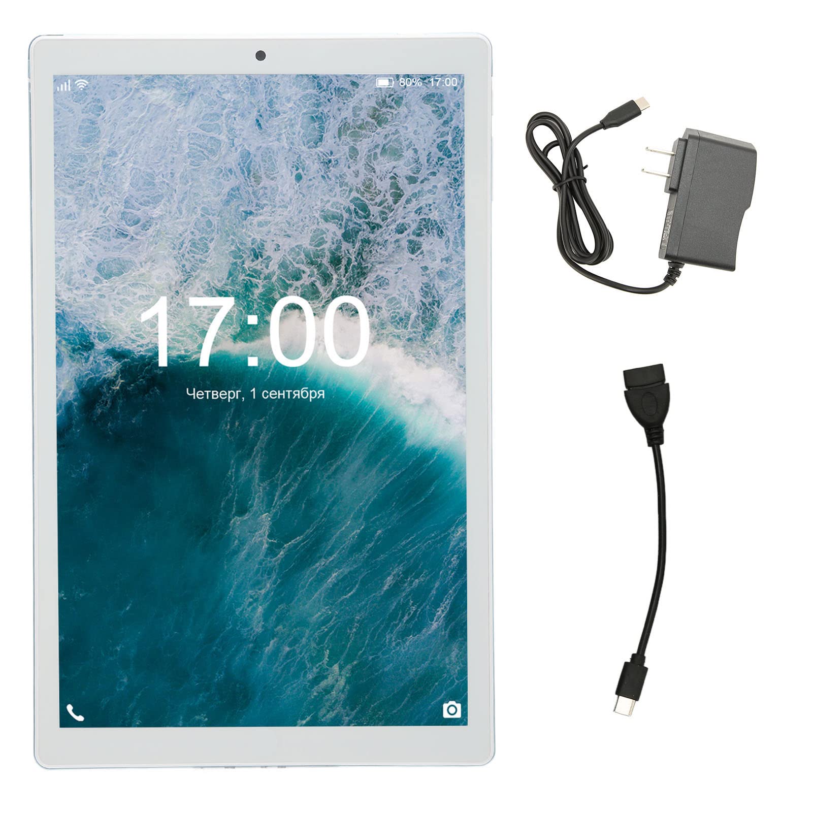 HEEPDD 10 Inch Tablet, 3 Card Slots 8 Core Tablet 3GB 64GB Fast Charging Support Call 100β240V with 3G Network WiFi for Daily Use for Kids (US Plug)