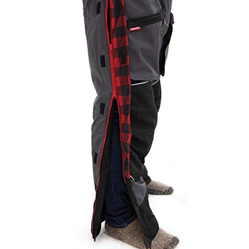 Eskimo Men's Keeper Insulated Bib, Gray/Black, Large