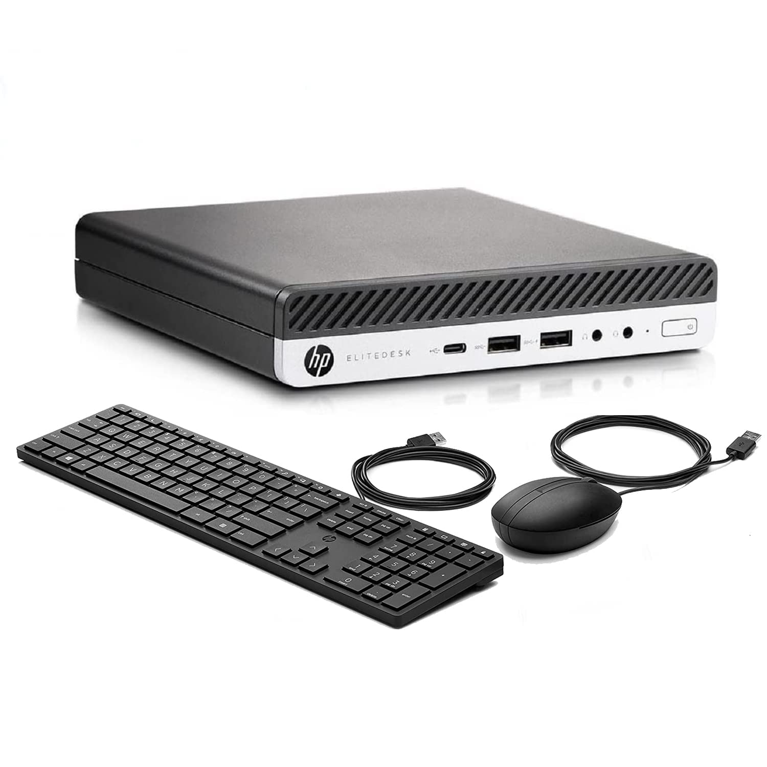 HP Micro Desktop Computer 800 G3 Elitedesk Mini Business PC, Intel Quad Core i7-6700T,16GB DDR4 RAM 512GB SSD,WiFi Type-C Port, New Wired Keyboard Mouse, Windows 10 Pro 64-bit (Renewed)…