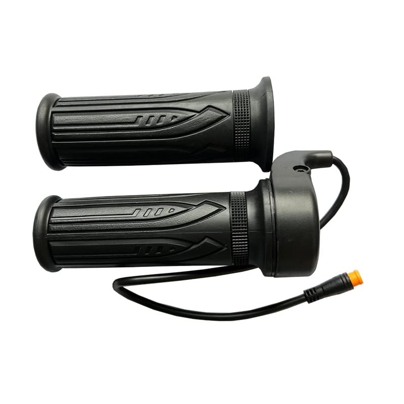 Ebike Throttle WUXING 20X Whole Twist throttle12V-72V Right-Hand Accelerator，3 pin Waterproof Connector for E Bikes or Folding Electric Scooter