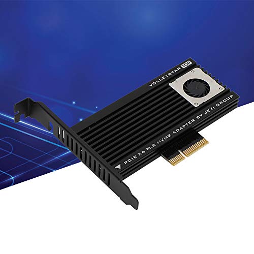 Expansion Card, SSD Converter Adapter Stable and Durable M.2 for NVME SSD Converter Operation with Fan for Solid State Drive Transfer