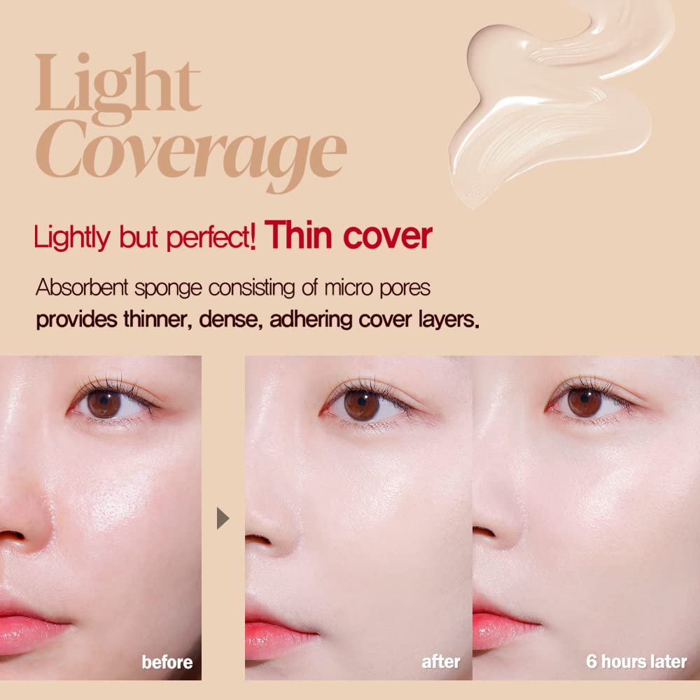 Espoir Pro Tailor Be Glow Cushion New Class #4 Beige 0.46 oz | Refill not Included | Long-Lasting Dewy Cushion Foundation | Radiant & Glow Skin with Buildable Coverage | Korean Cushion Foundation