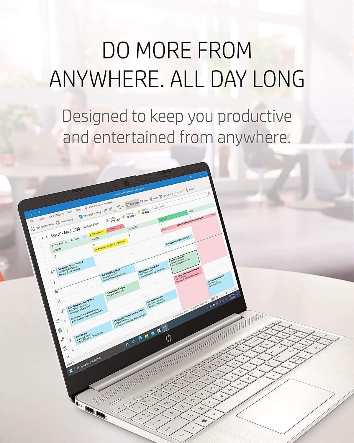 HP 15.6 Inch FHD Laptop, IPS Touchscreen Display, 11th Gen Intel Core i7-1165G7, 32GB DDR4 RAM, 1TB PCIe SSD, Wi-Fi 5, Windows 11 Home, Bundle with JAWFOAL