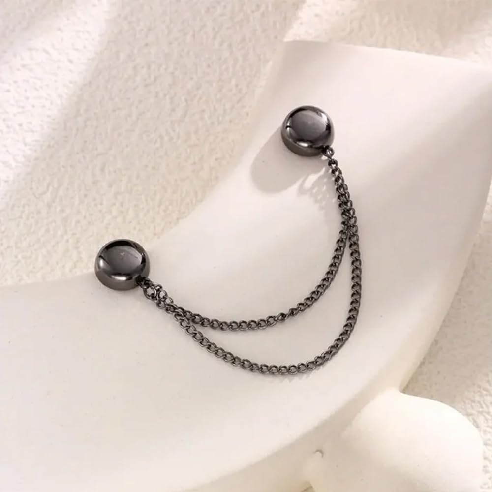 Multi-Function Magnetic Clothing Clips, 2024 New 8PACK Powerful Hijab Magnets with Chain, Magnetic Clothing Shawl Clips, Multi-Function Clothing Clips, Magnetic Shirt Accessories (8PACK Mix)