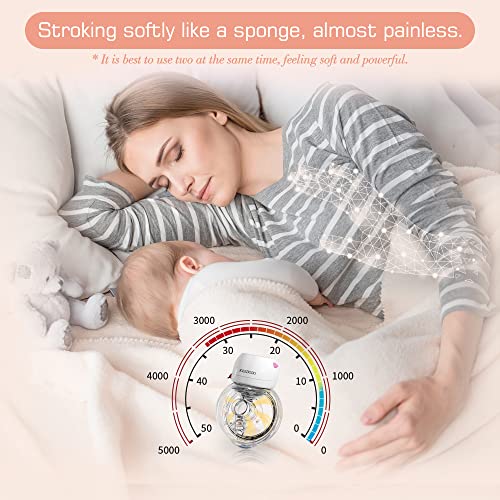 Wearable Breast Pump,Ultra Light Portable Double Hands Free Breast Pump, 2 Modes & 9 Levels, Low Noise Rechargeable Wireless Electric Breast Pump with 21mm/24mm Flanges S12